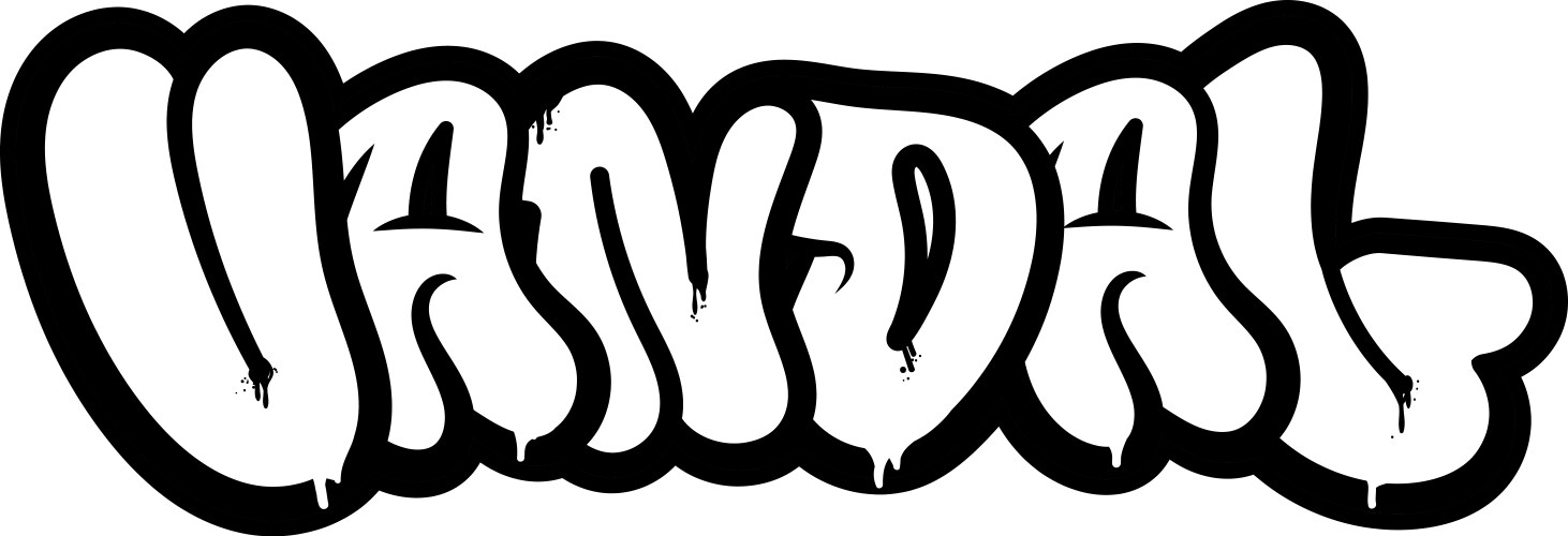 Graffiti lettering alphabet Royalty Free Vector Image