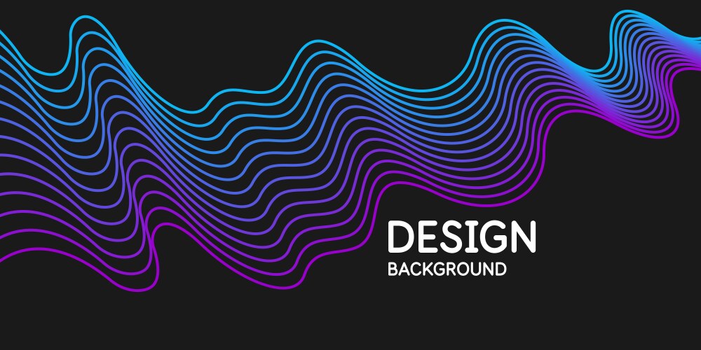 Modern colorful flow poster wave liquid shape Vector Image