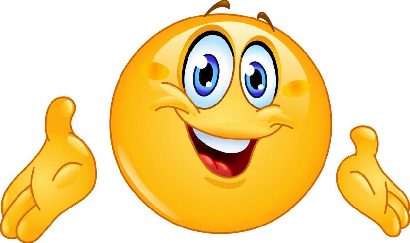 Emoticon smiley doing presentation Royalty Free Vector Image