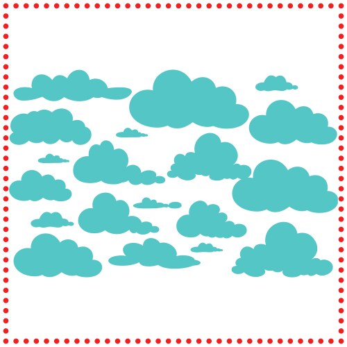 Abstract cloud silhouette perfect for sky themed Vector Image