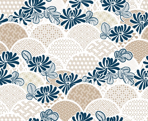 Traditional geometric pattern sketch line art Vector Image