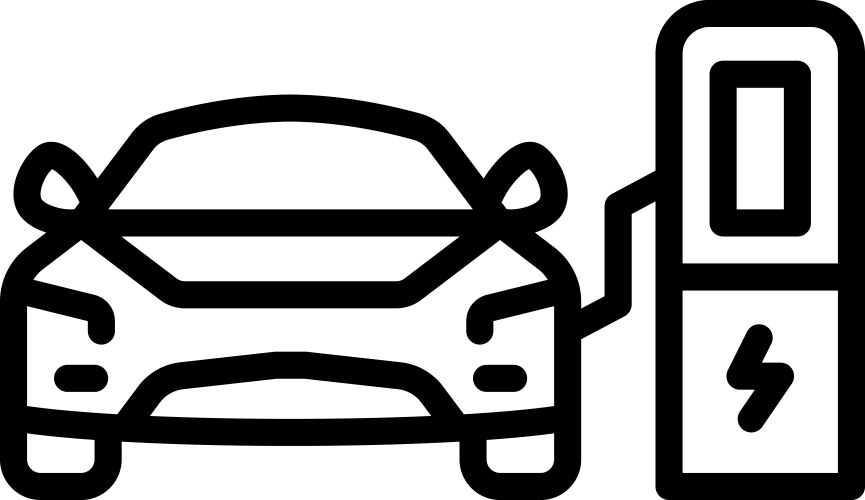 Electric car Royalty Free Vector Image - VectorStock