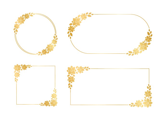 Gold Floral Border Vector Images (over 54,000)