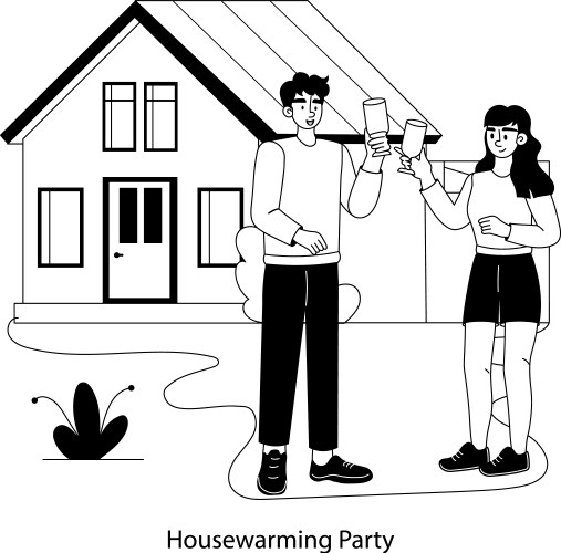 Housewarming Party Vector Images (over 110)
