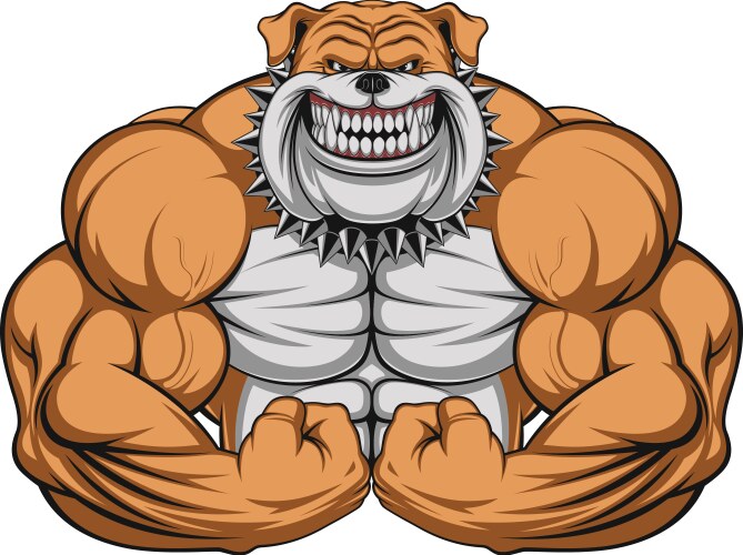 Strong ferocious dog Royalty Free Vector Image