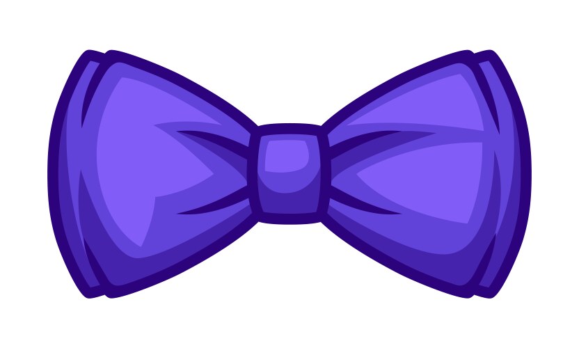 Cartoon bow decorative item Royalty Free Vector Image