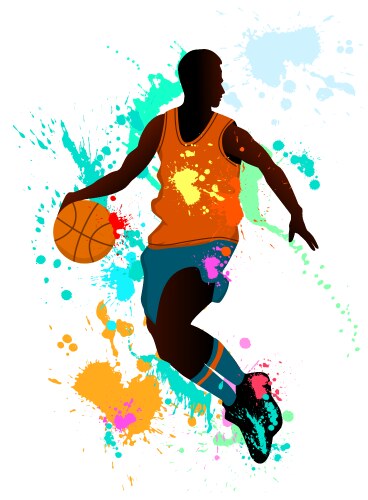 Basketball Splatter Vector Images (over 120)