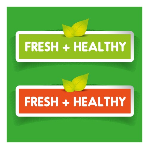 Healthy collection image Royalty Free Vector Image