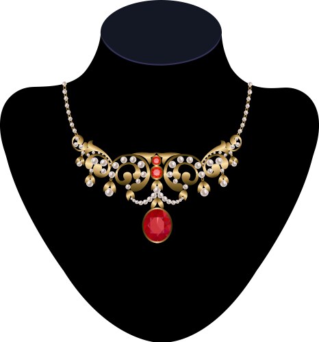 Gold Necklace Vector Images (over 16,000)