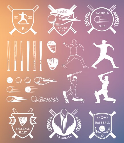 Baseball hits Royalty Free Vector Image - VectorStock