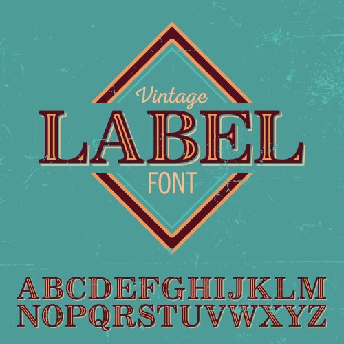 Vintage Font Vector Images (over 550,000)