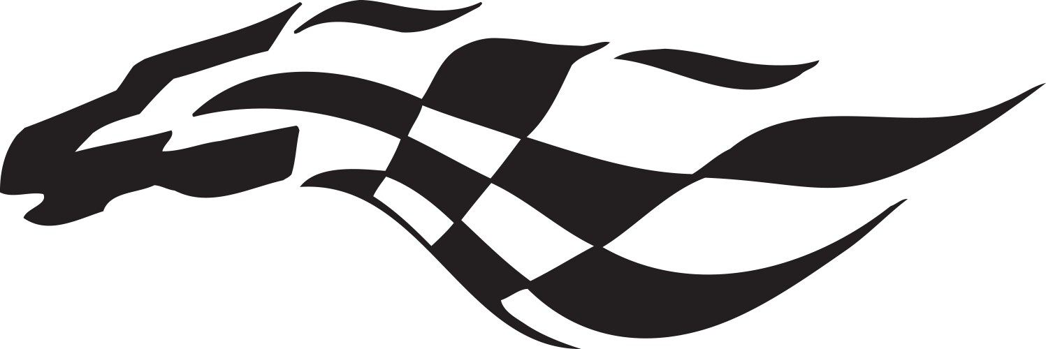Checkered flag - symbol racing Royalty Free Vector Image