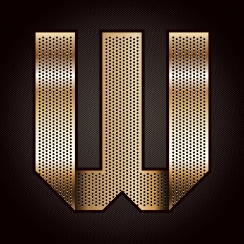 Golden font type letter g Royalty Free Vector Image