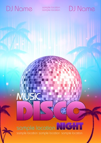 Abstract metallic disco background Royalty Free Vector Image