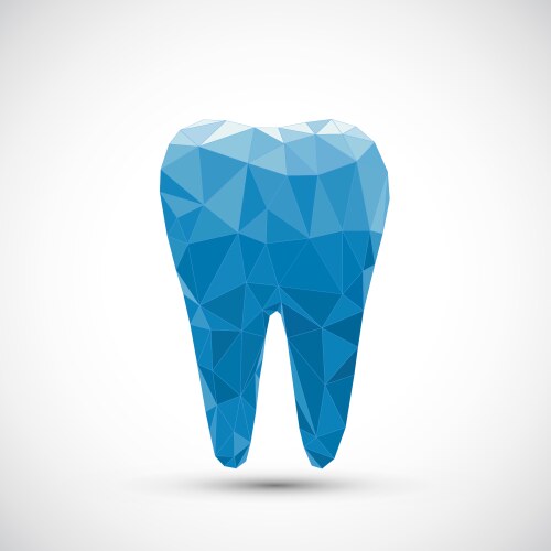 Logo tooth isolated on white background Royalty Free Vector