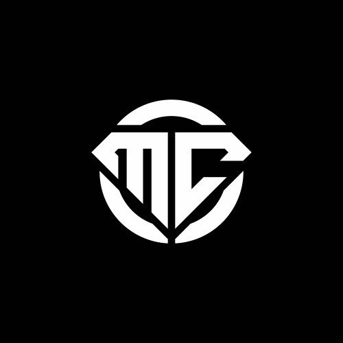 Ds monogram logo with diamond shape and ring Vector Image