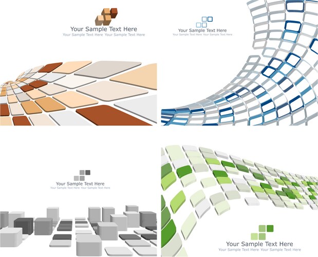 3d checked background Royalty Free Vector Image