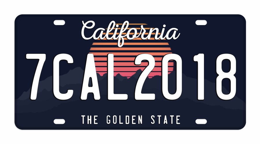 California License Plate Logo