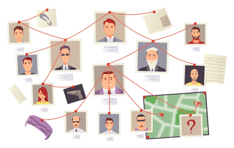 Detective Map Vector Images (over 4,200)
