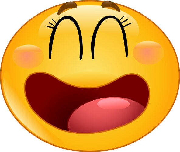 Angry smiley emoticon Royalty Free Vector Image