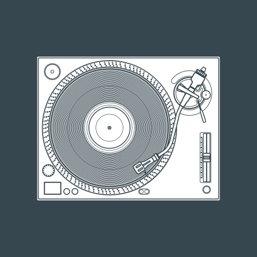 Turntable Royalty Free Vector Image - VectorStock