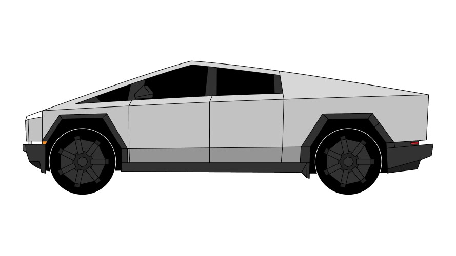 Cybertruck Vector Images (12)