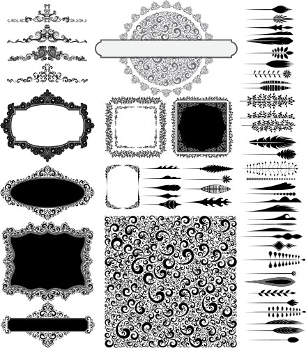 Design Elements Royalty Free Vector Image Vectorstock