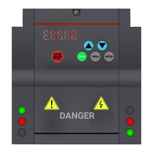 Control panel production Royalty Free Vector Image