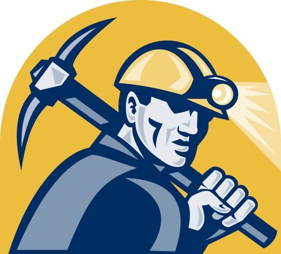 Miner Royalty Free Vector Image - VectorStock