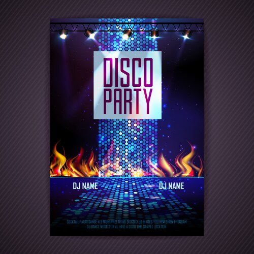 Abstract metallic disco background Royalty Free Vector Image