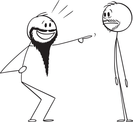 Stickman Laughing Vector Images (94)