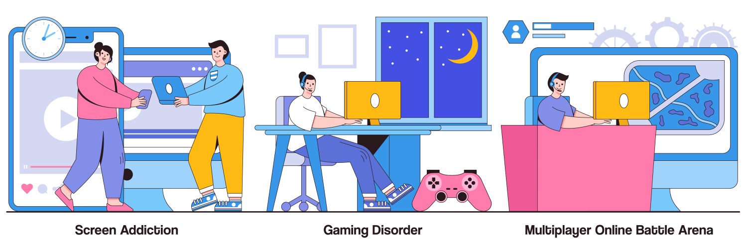 Screen Addiction Vector Images (over 4,300)