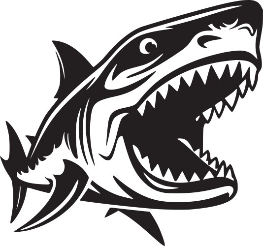 Blue shark icon Royalty Free Vector Image - VectorStock