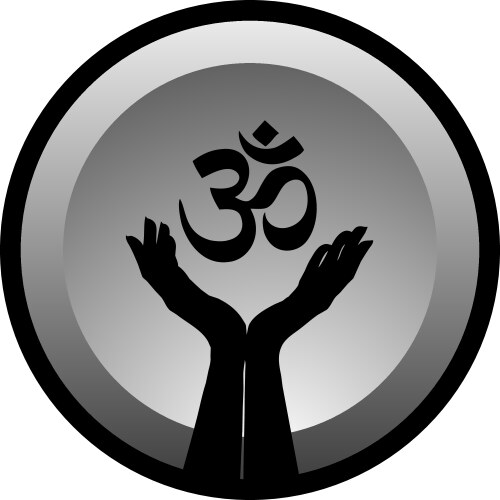 Icon of swastika symbol hinduism religion sign Vector Image