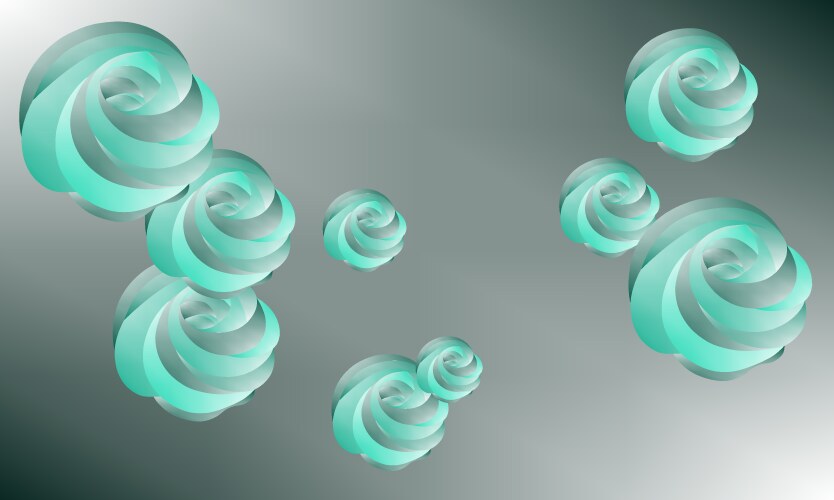 A composition of round figures different sizes Vector Image