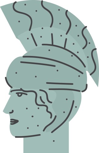 Antique greek sculpture Royalty Free Vector Image