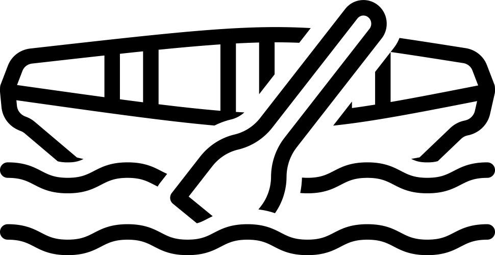 Rowing boat Royalty Free Vector Image - VectorStock