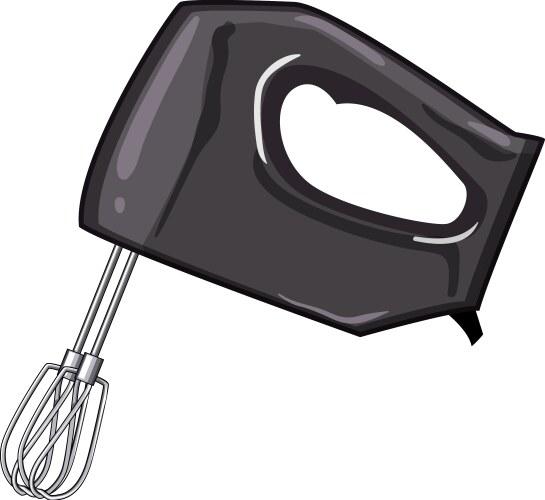 Mix hand mixer cartoon Royalty Free Vector Image