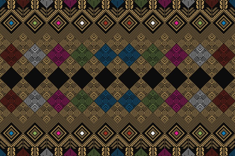 Motif tenun lombok Royalty Free Vector Image - VectorStock