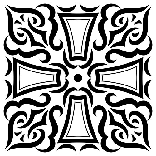 Arabic ceramic tile traditional eastern Royalty Free Vector