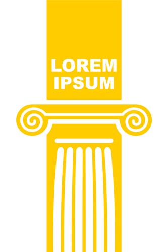 Ancient Greek Column – Royalty-Free Vector | VectorStock
