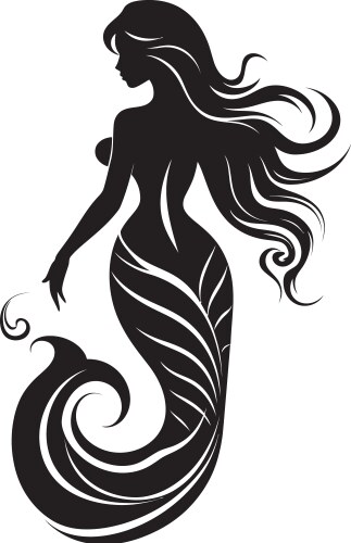 Black Mermaid Vector Images (over 7,500)