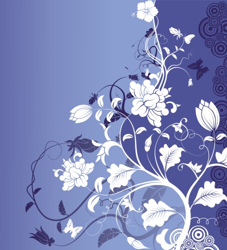 Floral background design Royalty Free Vector Image