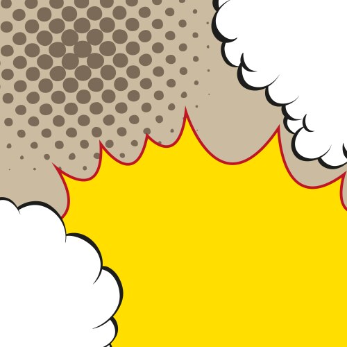 Boom comic book explosion element Royalty Free Vector Image