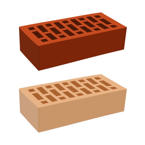 Brick set Royalty Free Vector Image - VectorStock