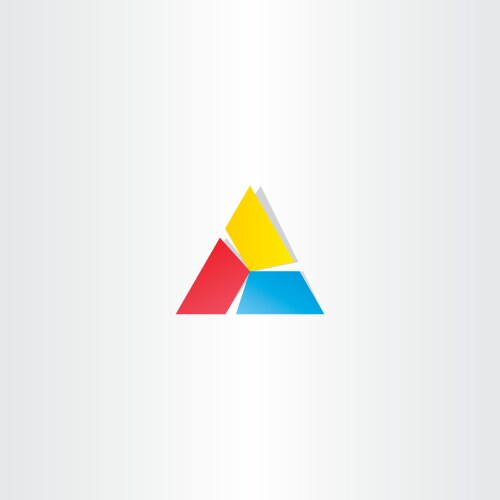 Triangle company logo Royalty Free Vector Image