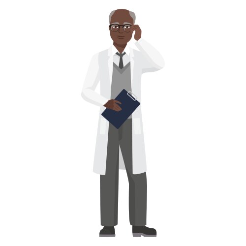 Medical doctor silhouette Royalty Free Vector Image