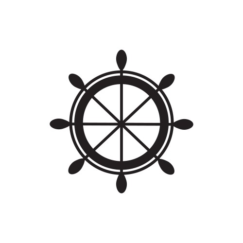 Ship wheel Royalty Free Vector Image - VectorStock