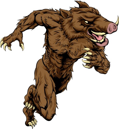 Boar Running Vector Images (over 230)
