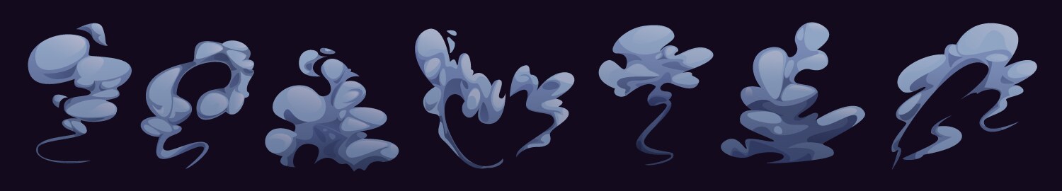 Game effect of fire flame animation with smoke Vector Image